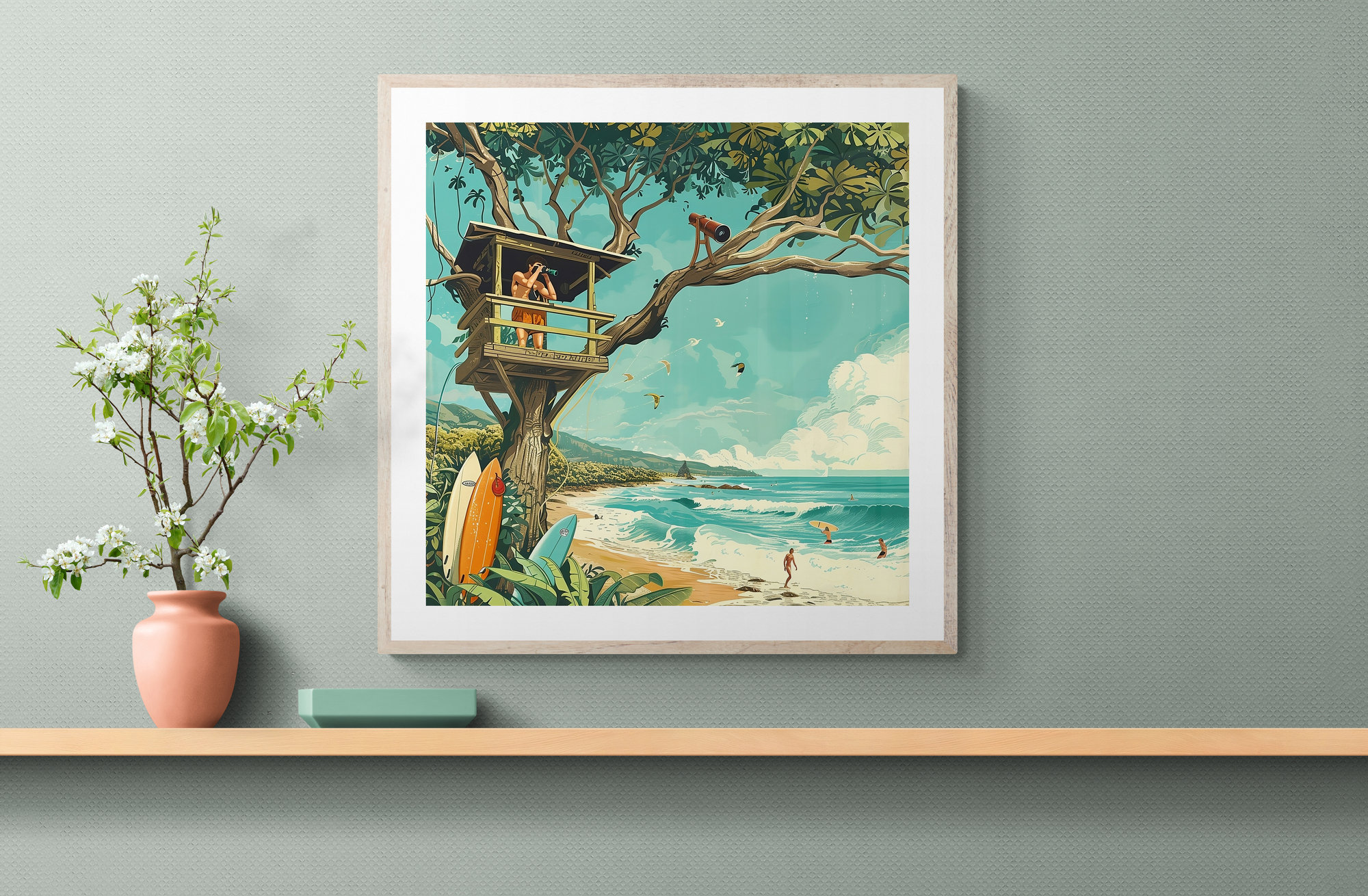 Treehouse Surf Check Hawaii Surf Shack Overlook Wave Check Wave Hunter ...