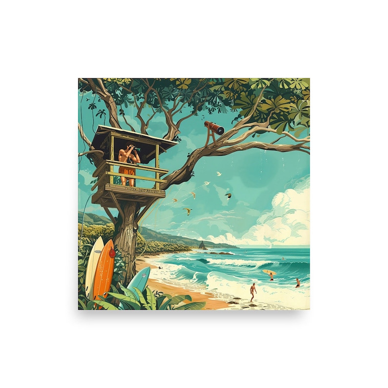 Treehouse Surf Check Hawaii Surf Shack Overlook Wave Check Wave Hunter ...