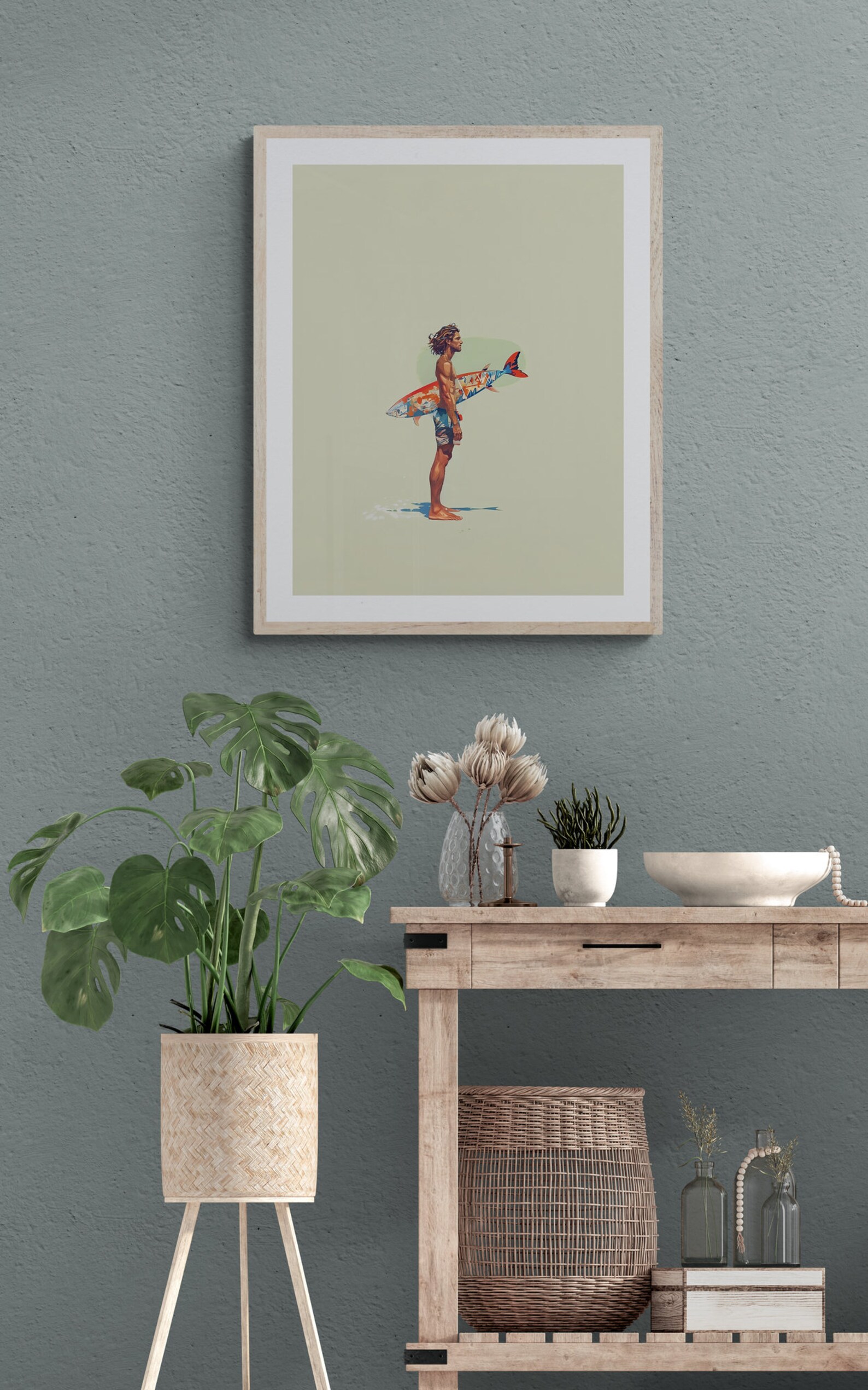 Fish Are Friends | Surfer Dude Holding A Fish - Fish Surfboard - Surf ...