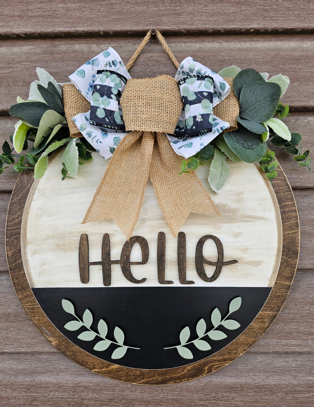 Hello Door Sign, Door Sign, Craft Sign, Door Hanger, Farmhouse Sign, 3D ...