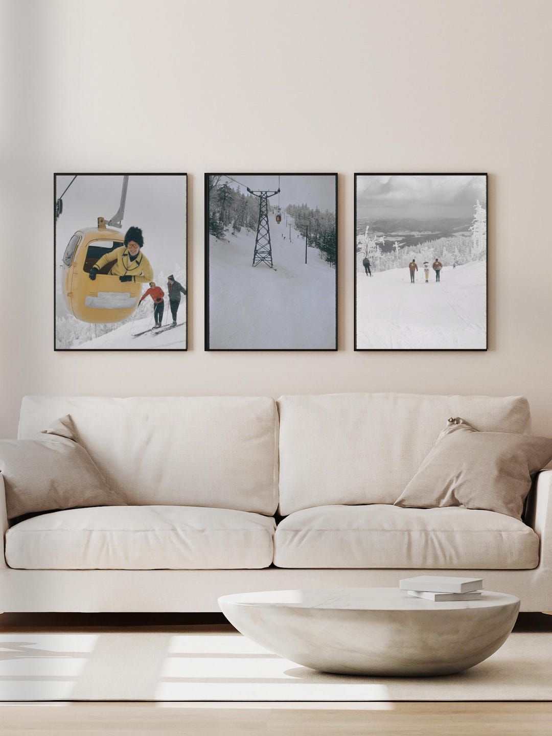 Vintage Ski Prints Set: Retro Ski Lodge Decor (digital Download) - Etsy