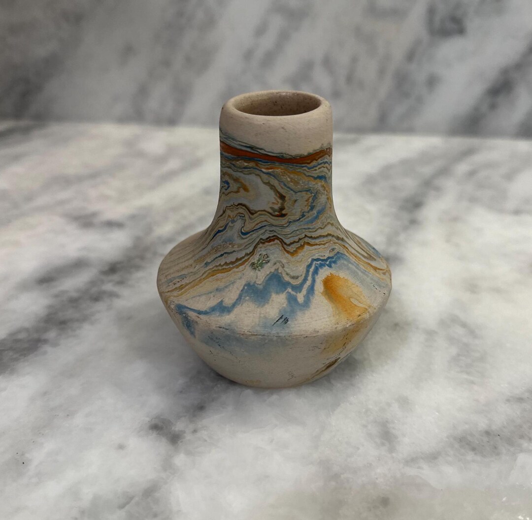 Nemadji Pottery Small Vase - Made in USA - Etsy
