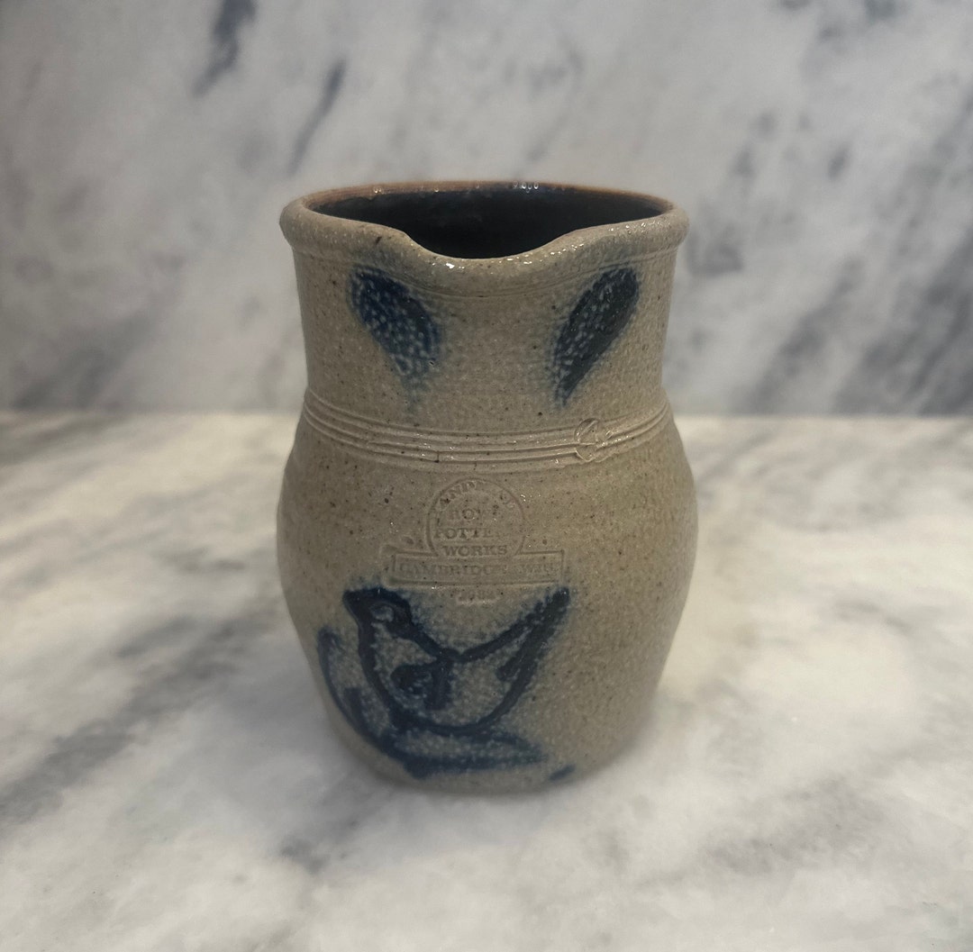 Rowe Pottery - Pitcher With Blue Bird Design - Cambridge, Wisconsin ...