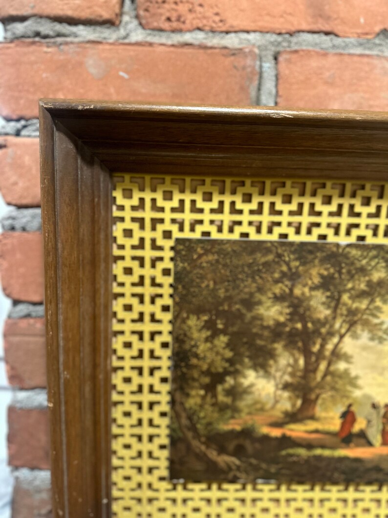 Vintage Biblical Wall Art Jesus Walking With Disciples on Road - Etsy