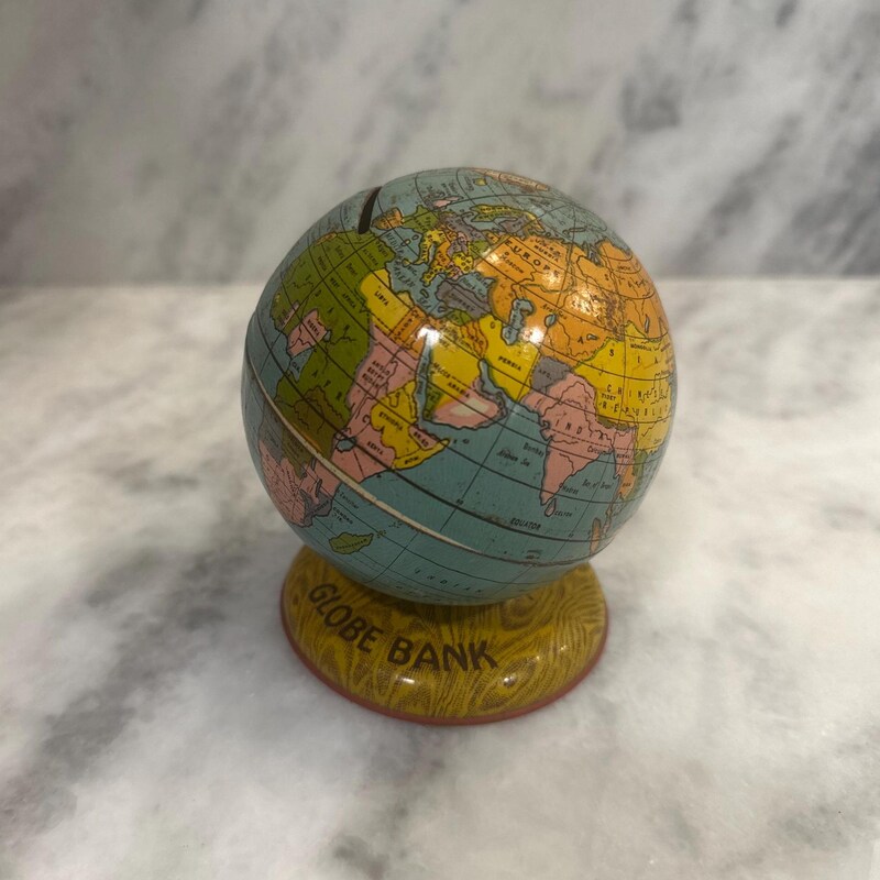 Globe Bank - Etsy