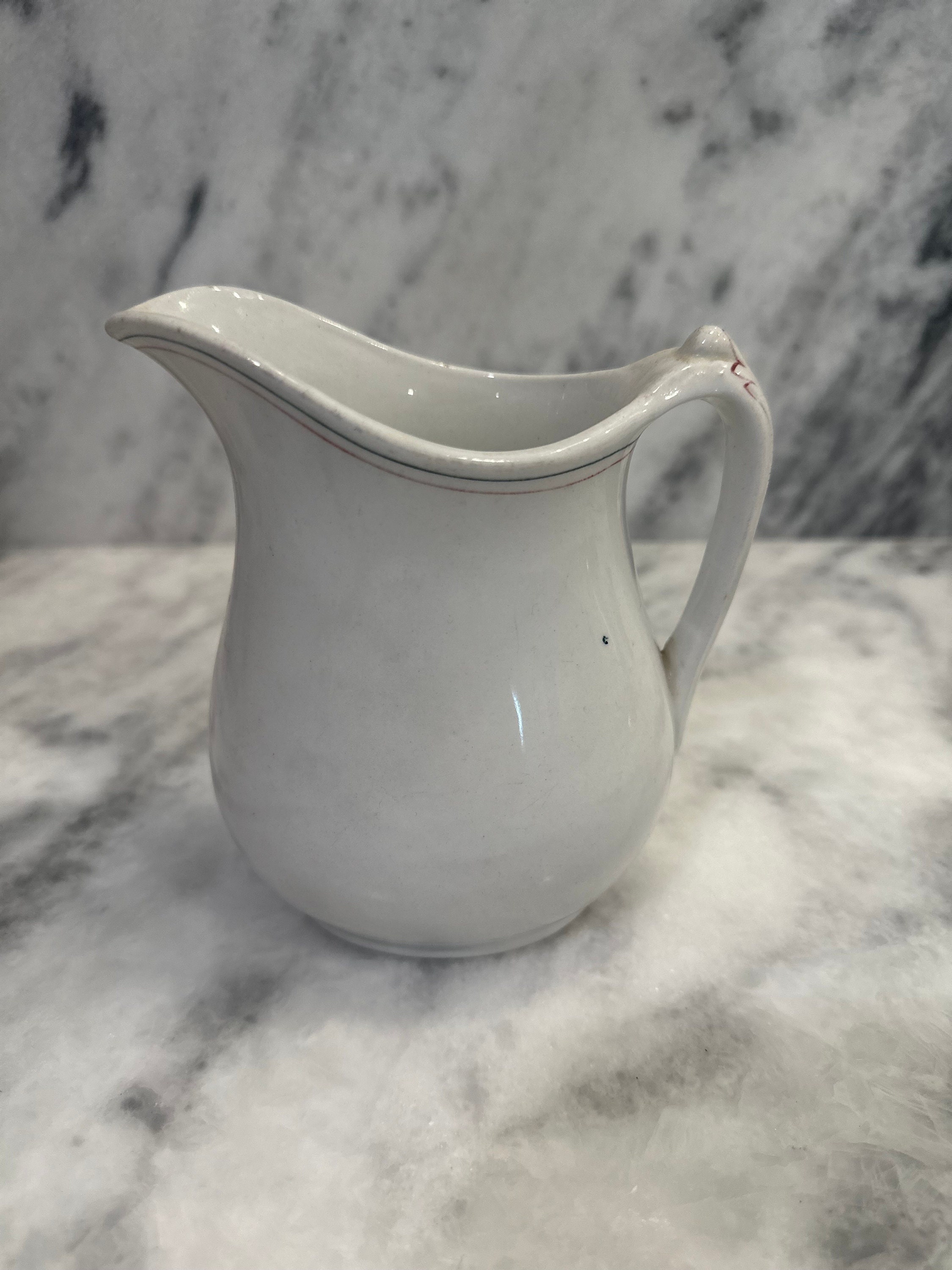 Little White Vintage Pitcher Maddock and Sons England - Etsy