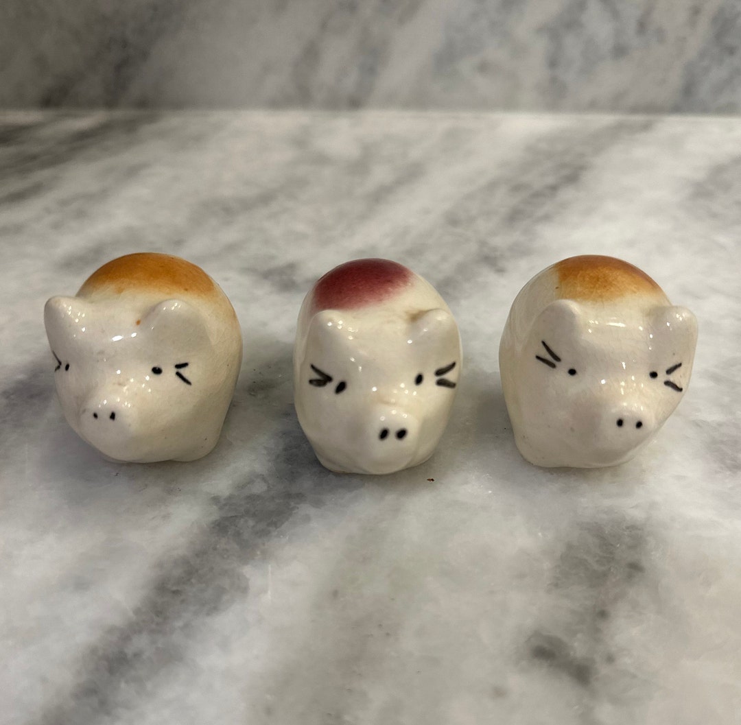 Three Little Pigs Ceramic Vintage - Etsy