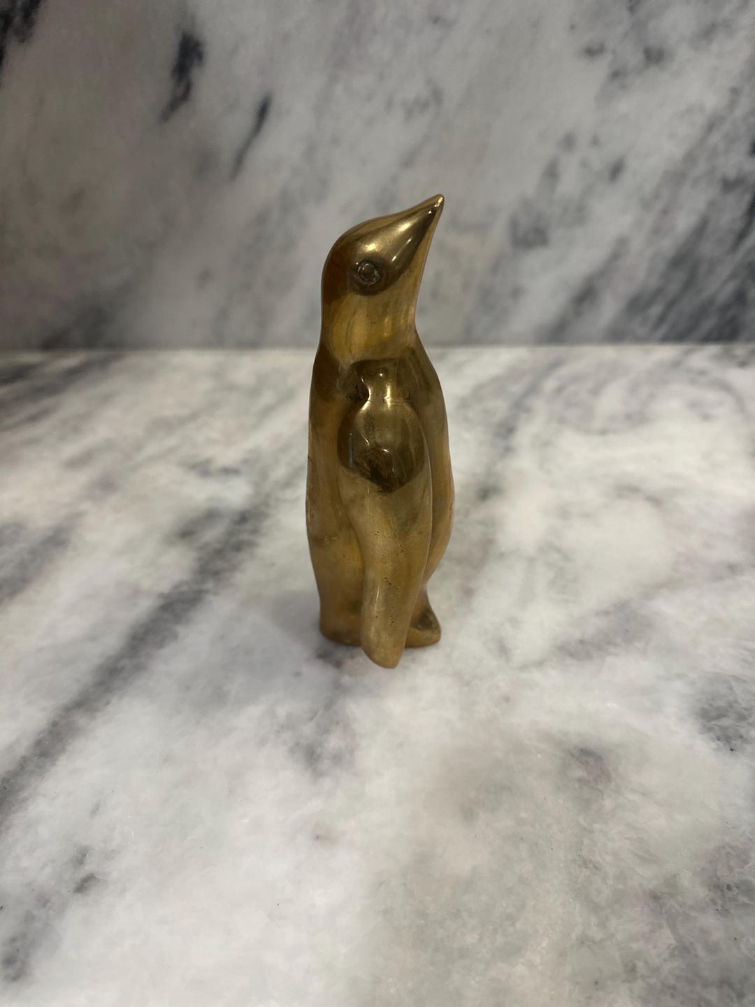 Solid Brass Penguin - Vintage - Etsy