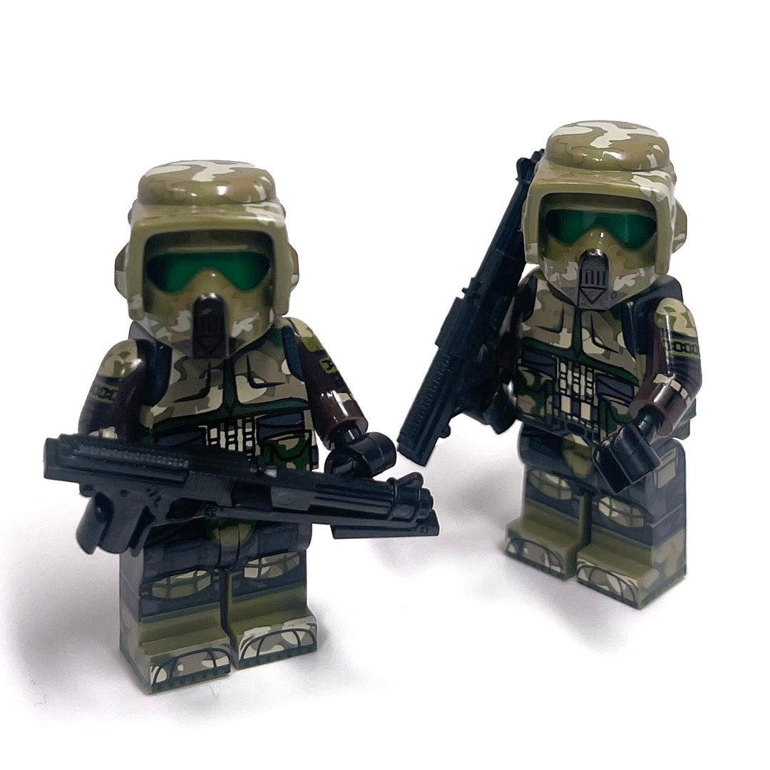 Kashykk Scout Trooper Minifigure Star Wars Custom Green Imperial ...