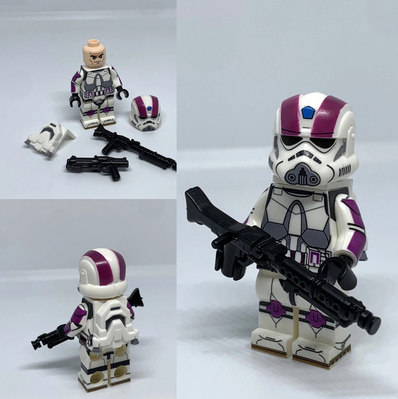 21st Nova Corps Custom Minifigures Star Wars Purple Clone Wars Troopers ...