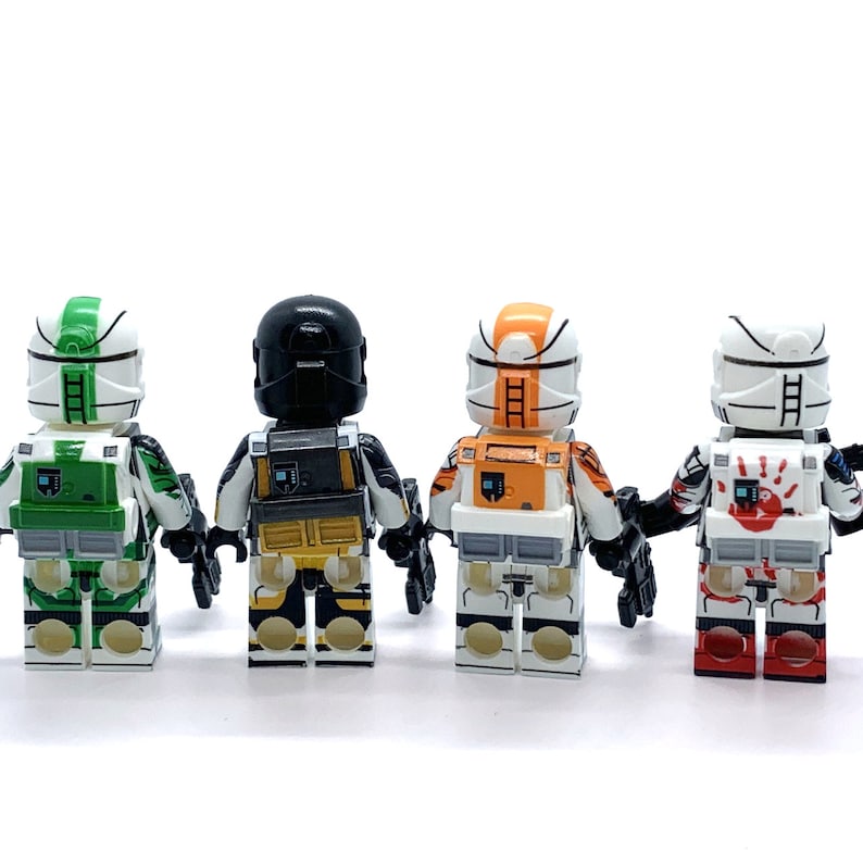 Delta Squad Custom Minifigure Star Wars Rainbow Clone Trooper Republic ...