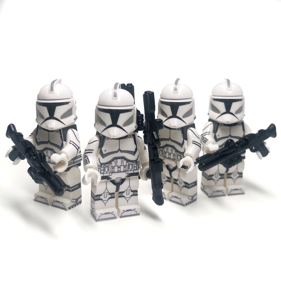Phase 1 Clone Trooper Custom Minifigure Star Wars Phase One Clone Wars ...