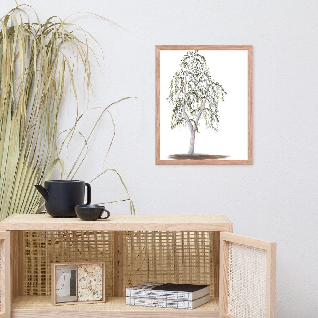 Australian Weeping Gum Tree, Australian Framed Art Print, Eucalyptus ...