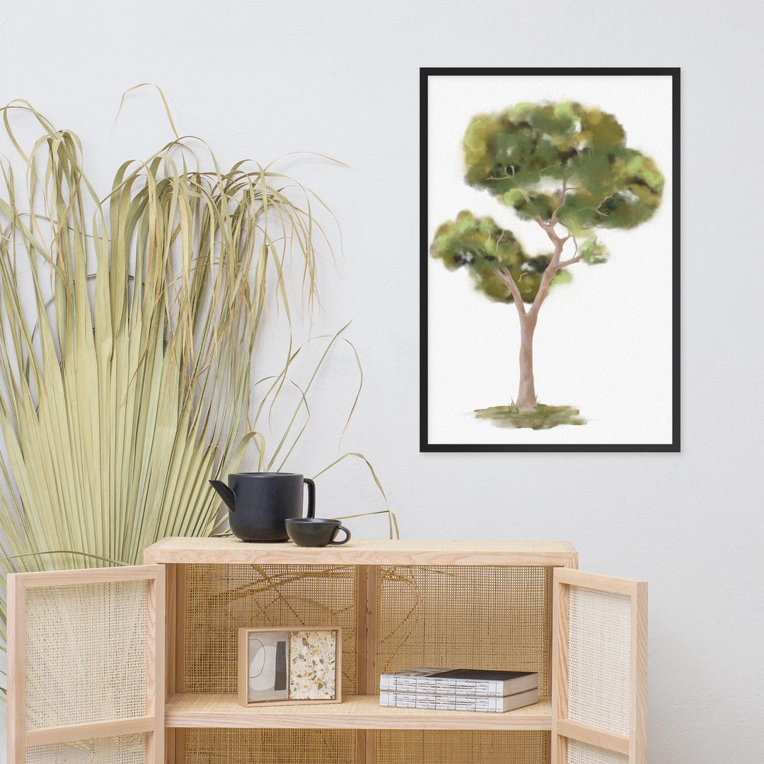 Australian Gum Tree Artwork, Framed Art Print, Aussie Card, Australian ...