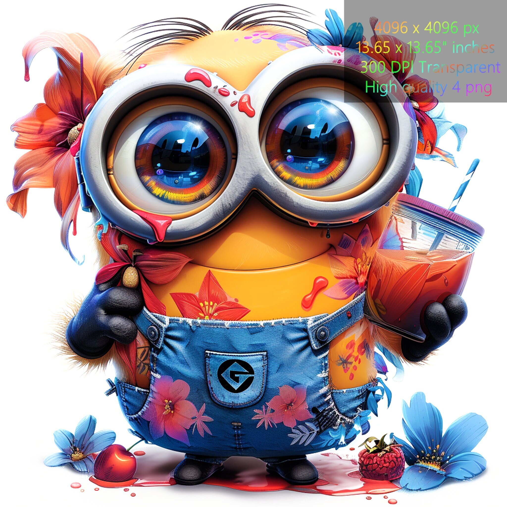 Minion Png,minion Cut File,minions Bundle,3d Watercolor Splash Png ...