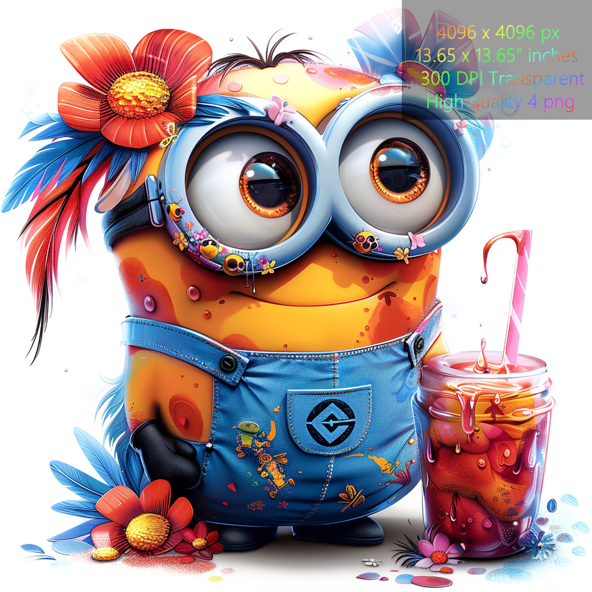 Minion Png,minion Cut File,minions Bundle,3d Watercolor Splash Png ...