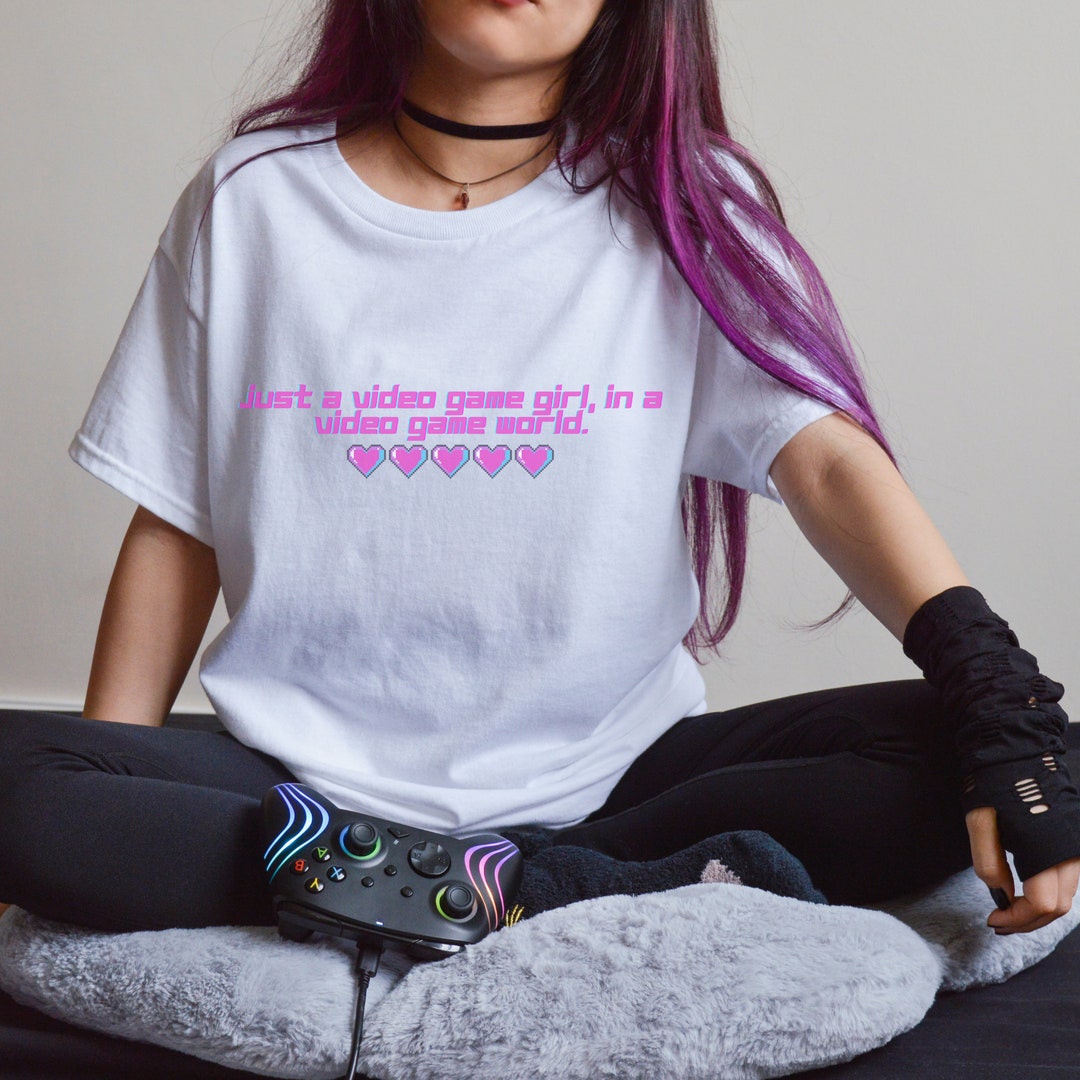 Gamer Girl Shirt Gaming Gift Hobby Fun Esports Girl Fashion Video Game ...