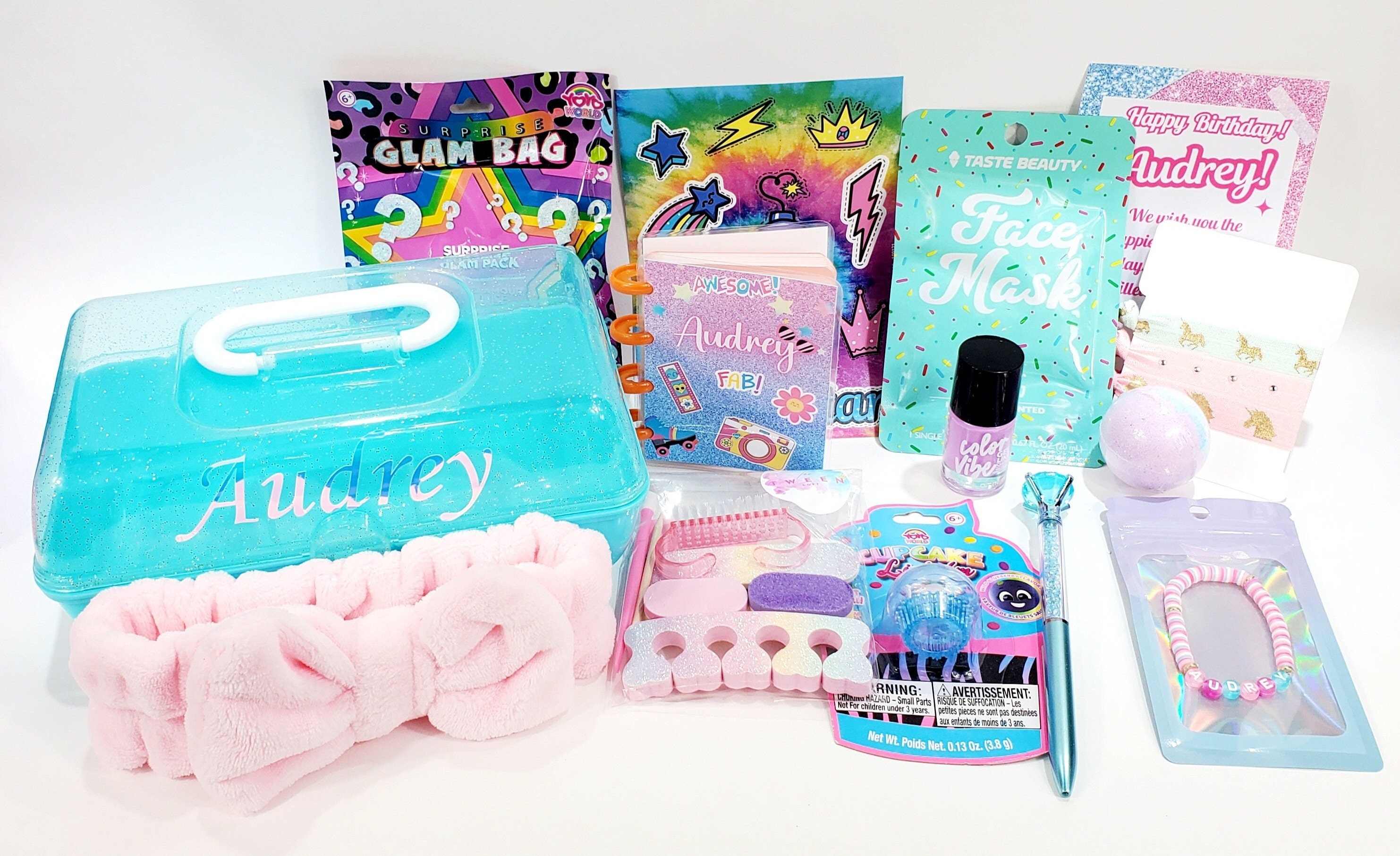 Personalized Glam Box, Tween Gift Box, Teen Gift Box, Spa Package ...