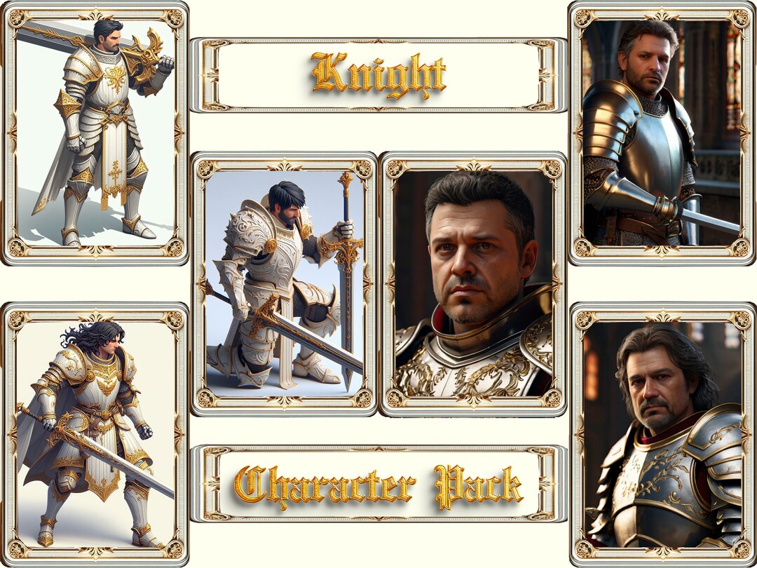 Character Pack Knight, 2D Game Art Asset, 2D Isometric Art, 10O Full ...