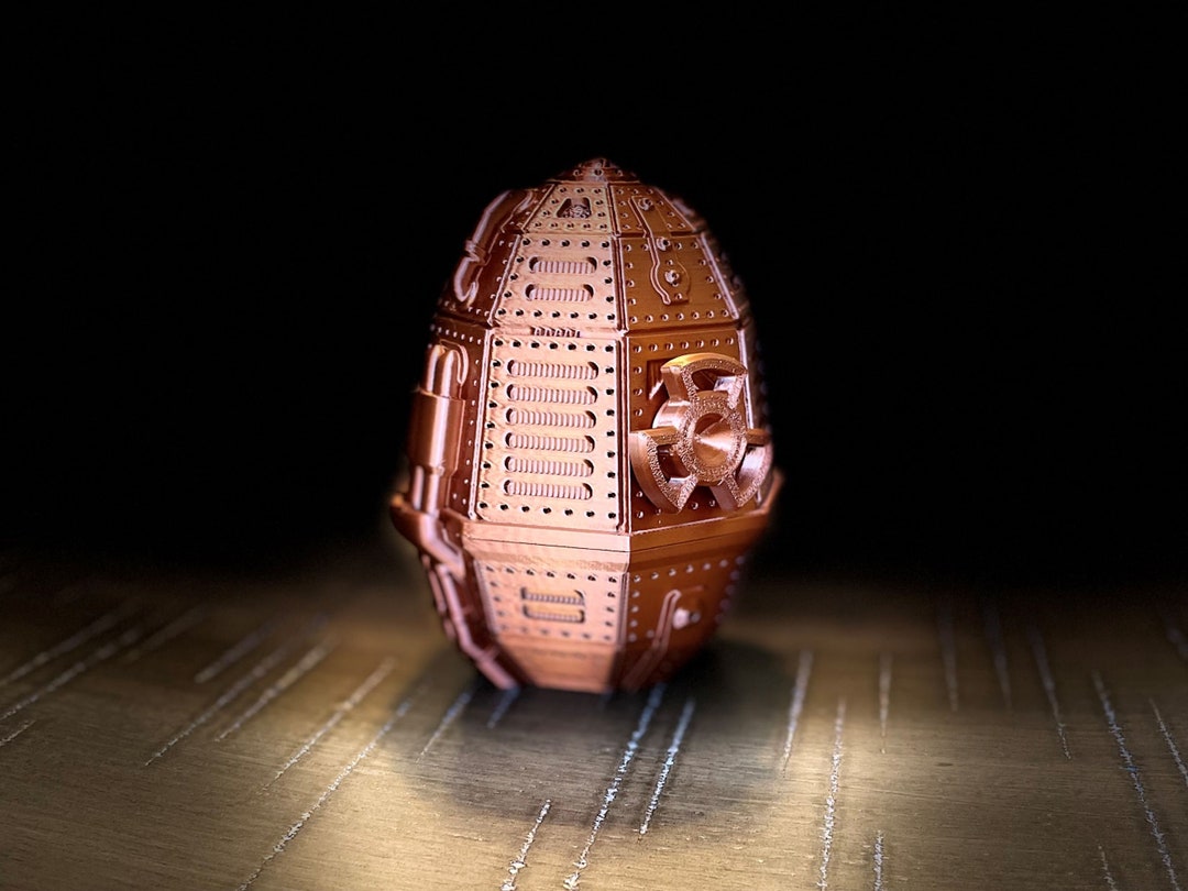 Steampunk Easter Egg 3D Printed Decorative Egg Steampunk Design ...