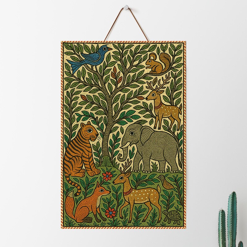 Madhubani Painting - Etsy