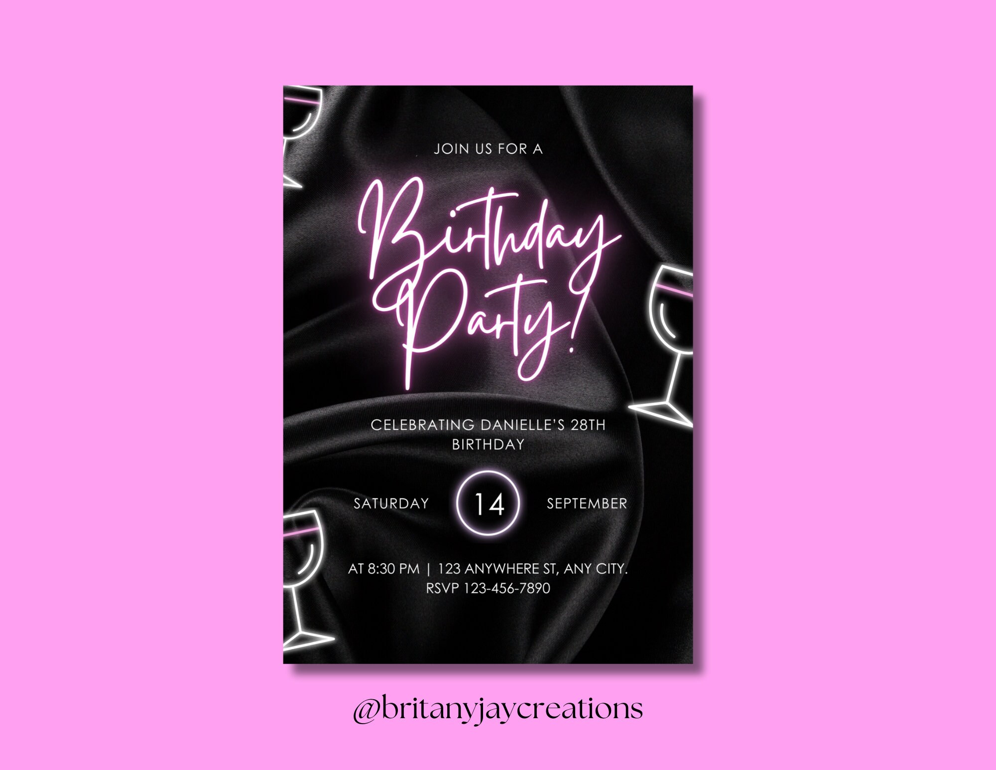 Digital Birthday Party Invitation Editable Template Instant Download ...