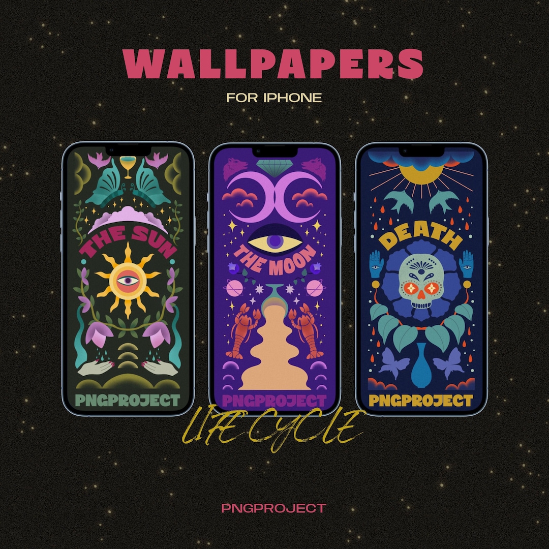 Life Cycle Wallpapers Set for Iphone, Homescreen Theme, Ios, Android ...