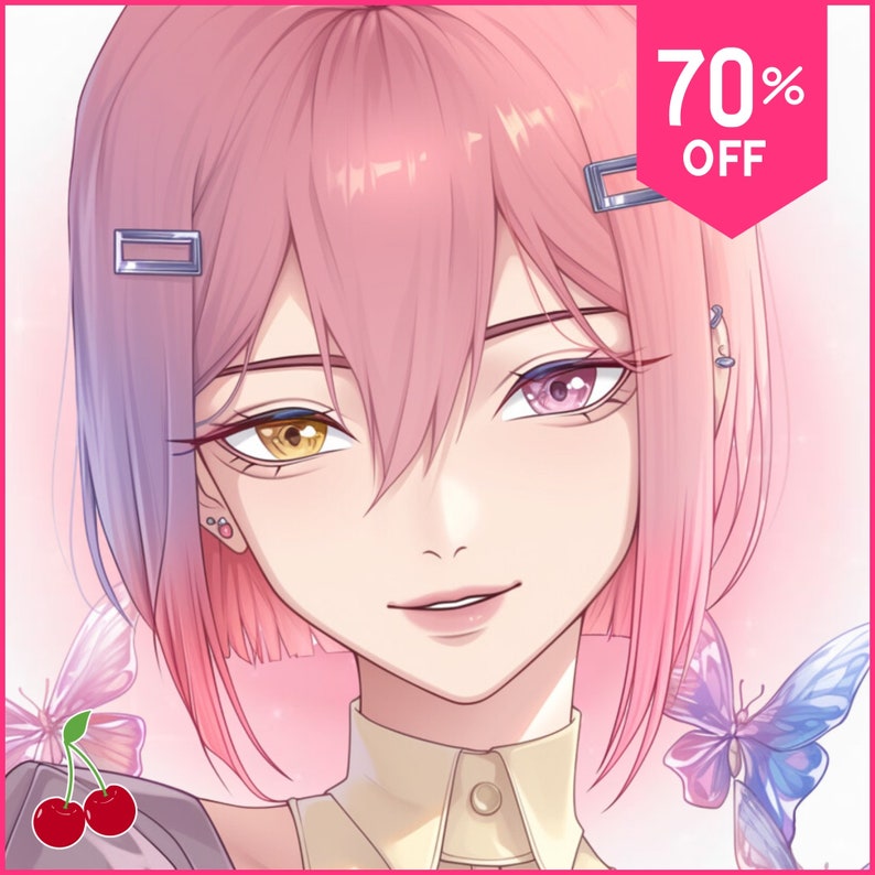 Custom Anime PFP, Profile Icon, Profile Picture, Vtuber Pfp, Pfp ...