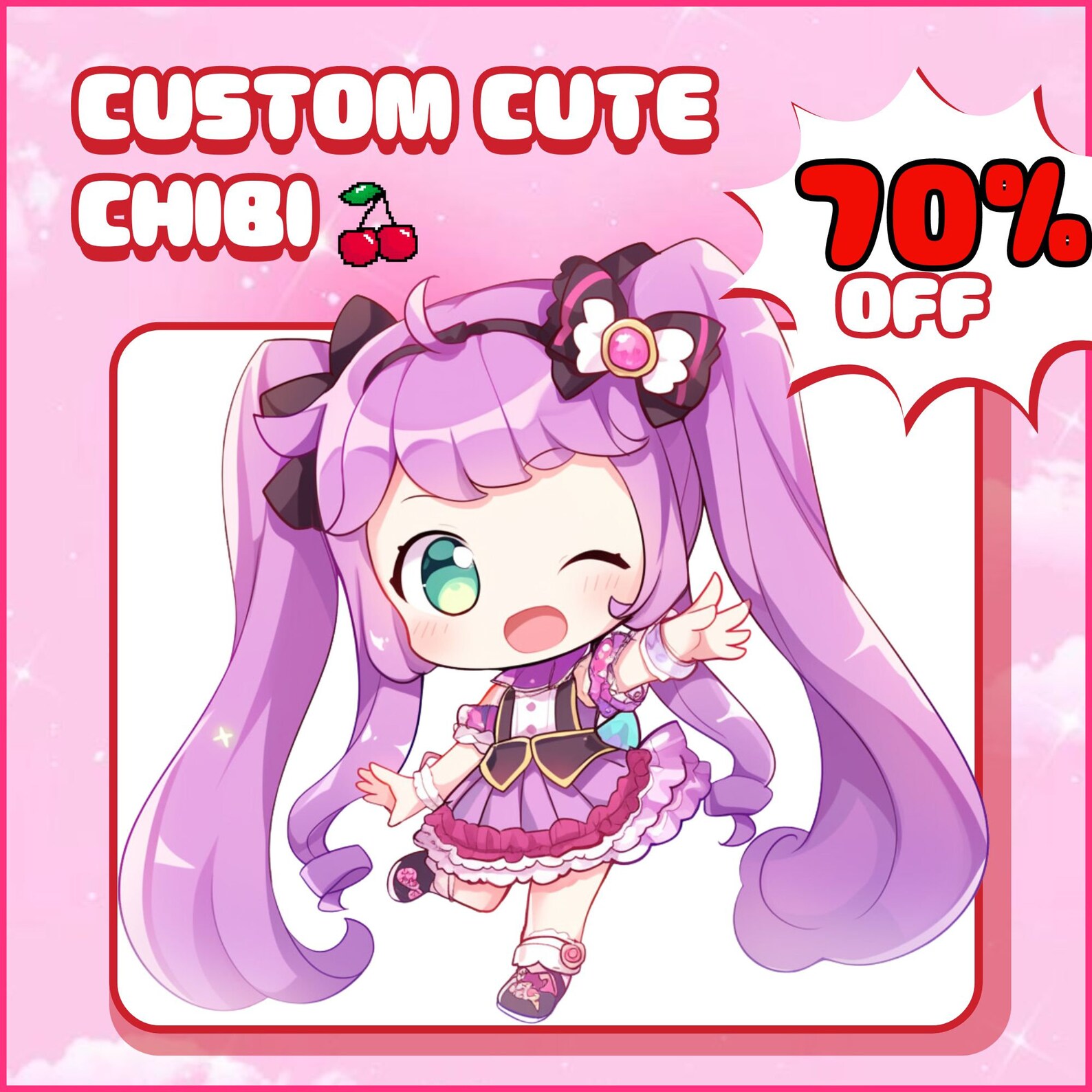 Custom Cute Chibi Chibi Character Chibi Fanart Chibi Anime Style Cute ...
