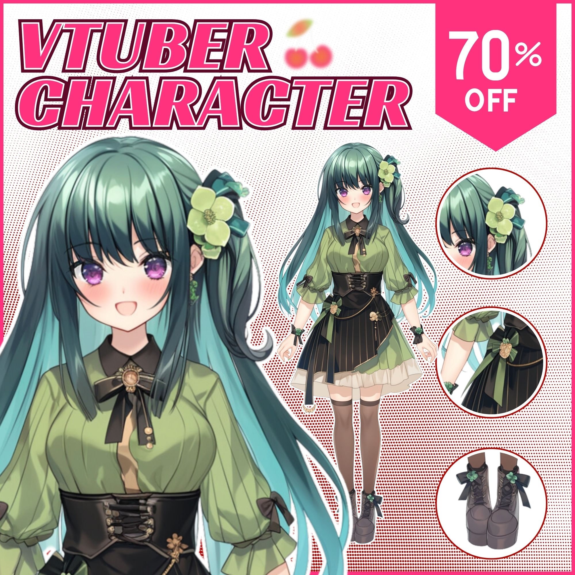 Custom Vtuber Model Live2d Commission Vtuber Design Vtuber Vtuber ...