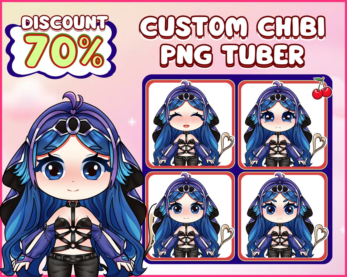 Anime PNG Tuber Chibi PNG Tuber PNG Tuber Live 2D Cute Png Tuber - Etsy