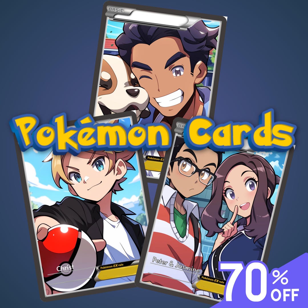 Custom Pokémon TGC Pocket, Pokémon Card, Personalized Pokémon Valentine ...