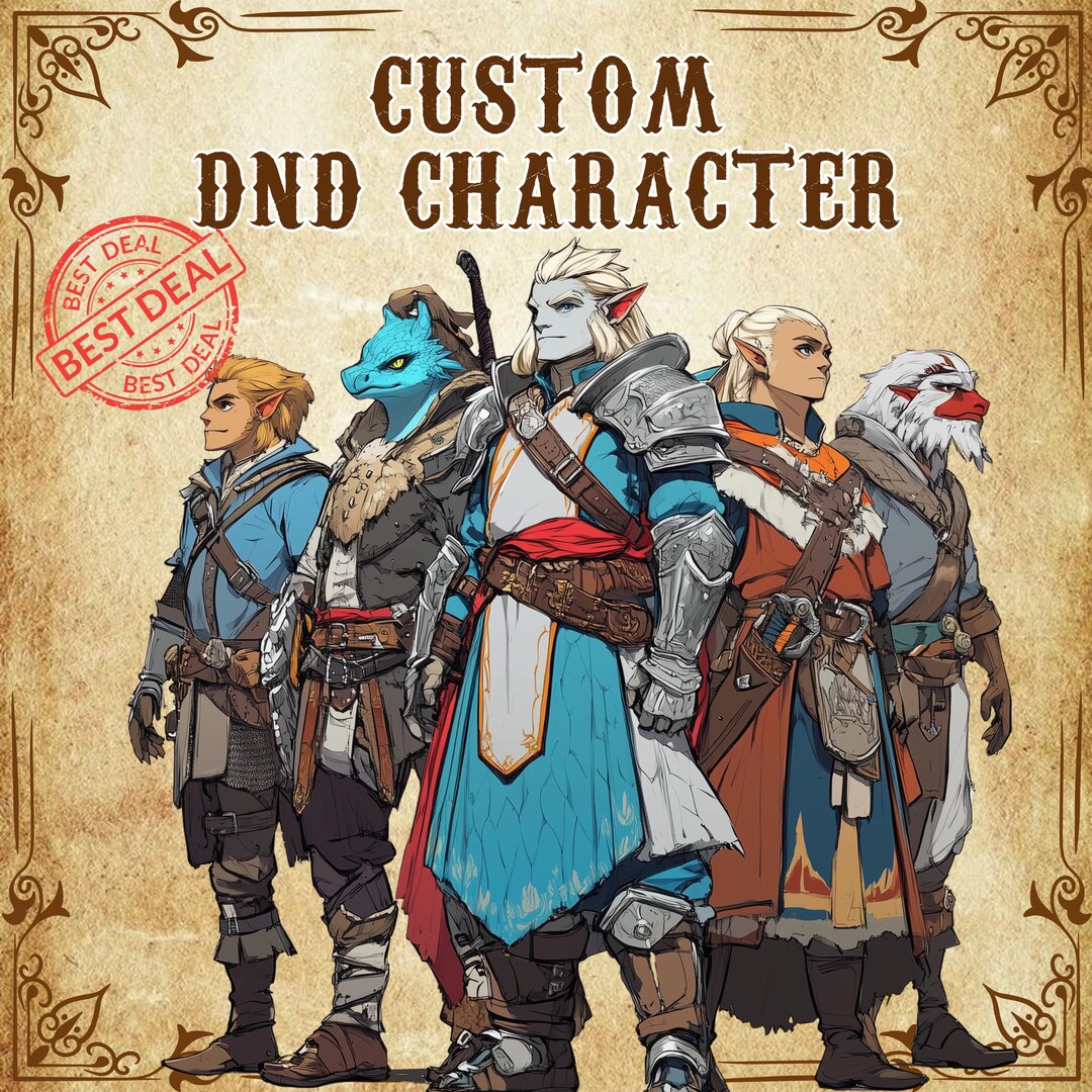 DND, Custom DND Character, Dnd Portrait, Couple Portrait Commission ...