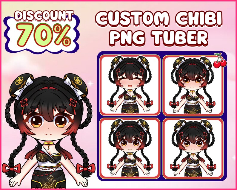 Anime PNG Tuber Chibi PNG Tuber PNG Tuber Live 2D Cute Png Tuber - Etsy
