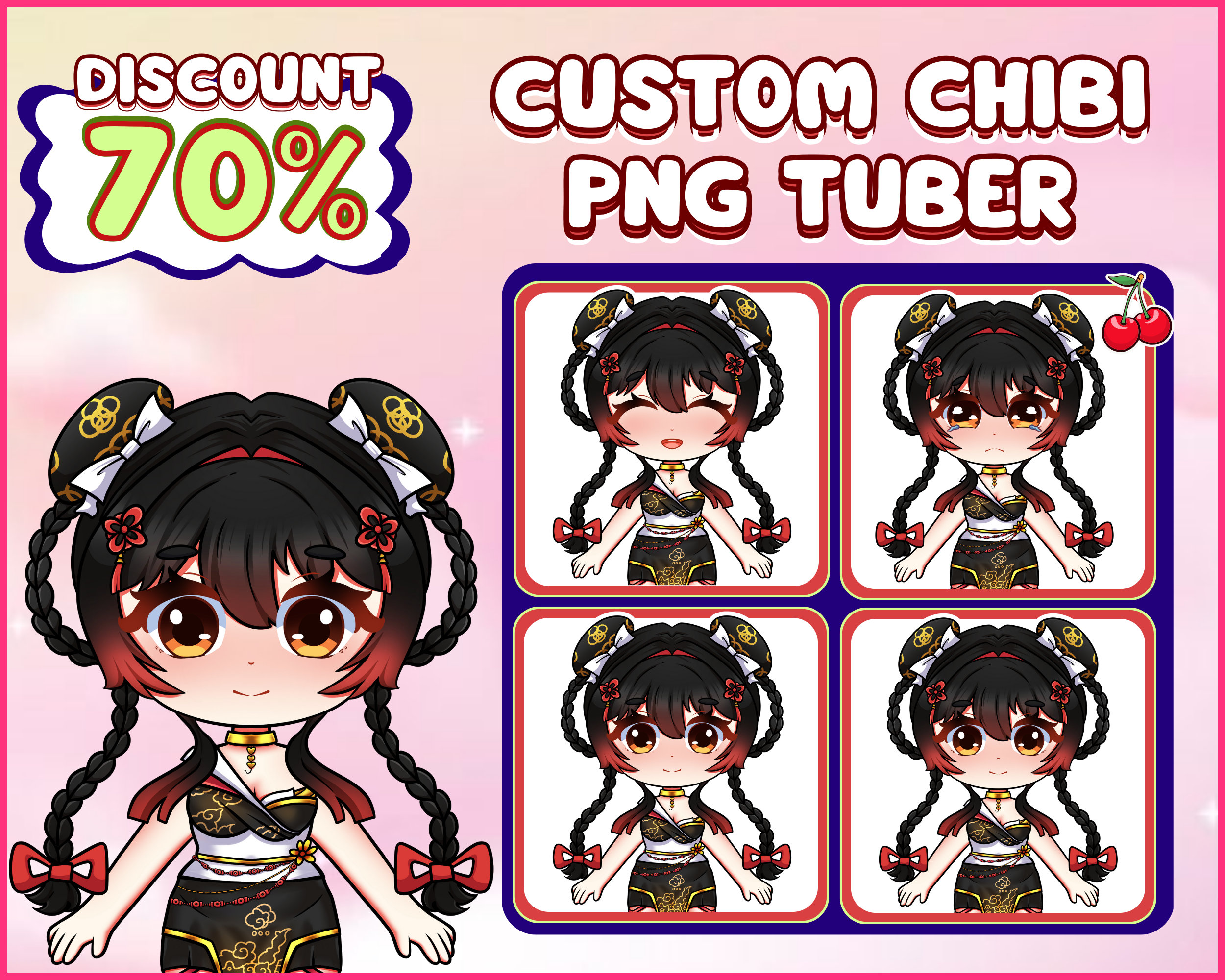 Anime PNG Tuber Chibi PNG Tuber PNG Tuber Live 2D Cute Png Tuber - Etsy