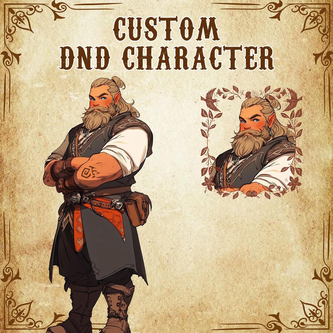 Custom DND Character, Dnd Portrait, Fantasy Character Commission ...