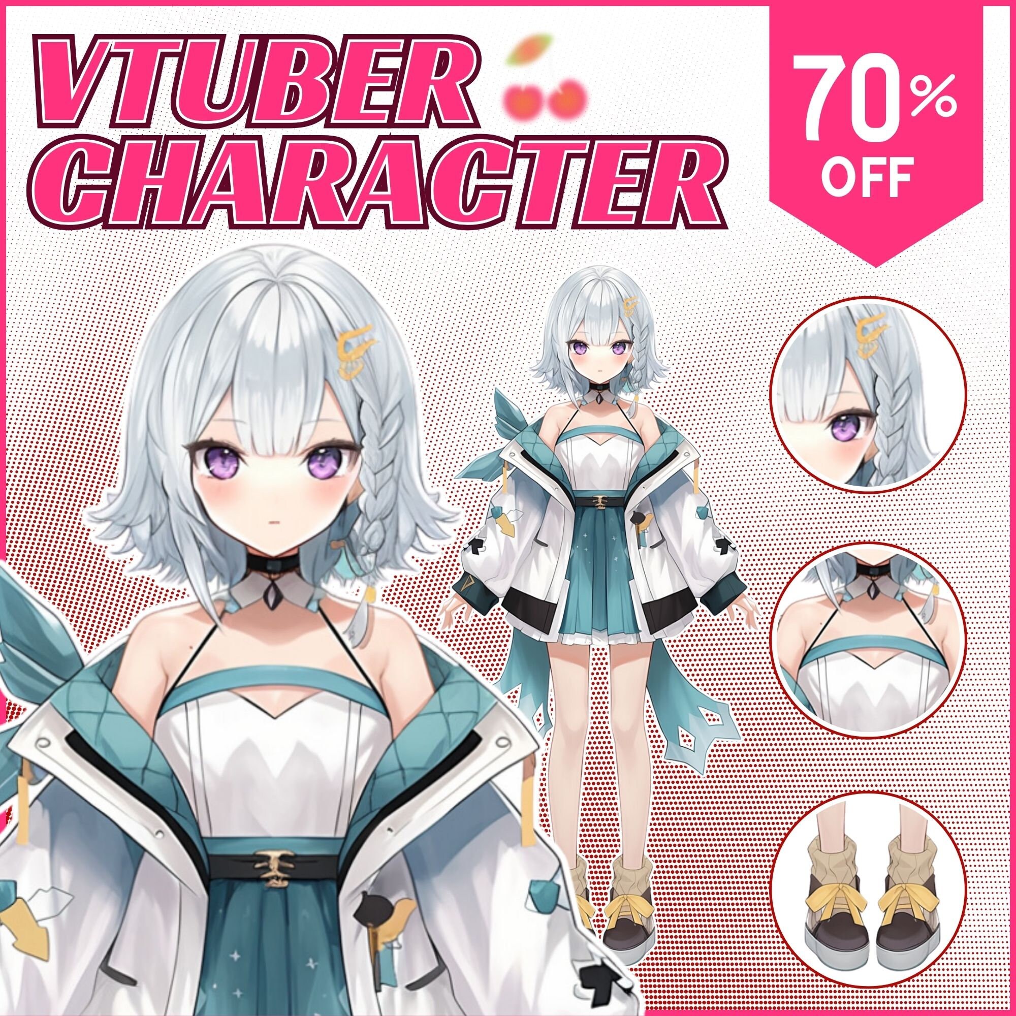Custom Vtuber Model Live2d Commission Vtuber Design Vtuber Vtuber ...