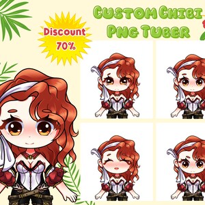 Custom PNG Tuber Chibi PNG Tuber Cute PNG Tuber Live 2D Stream - Etsy