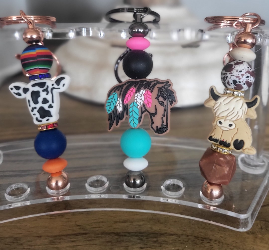 Beaded Bar Keychains - Etsy