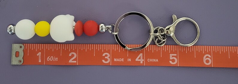 Beaded Bar Keychain - Etsy