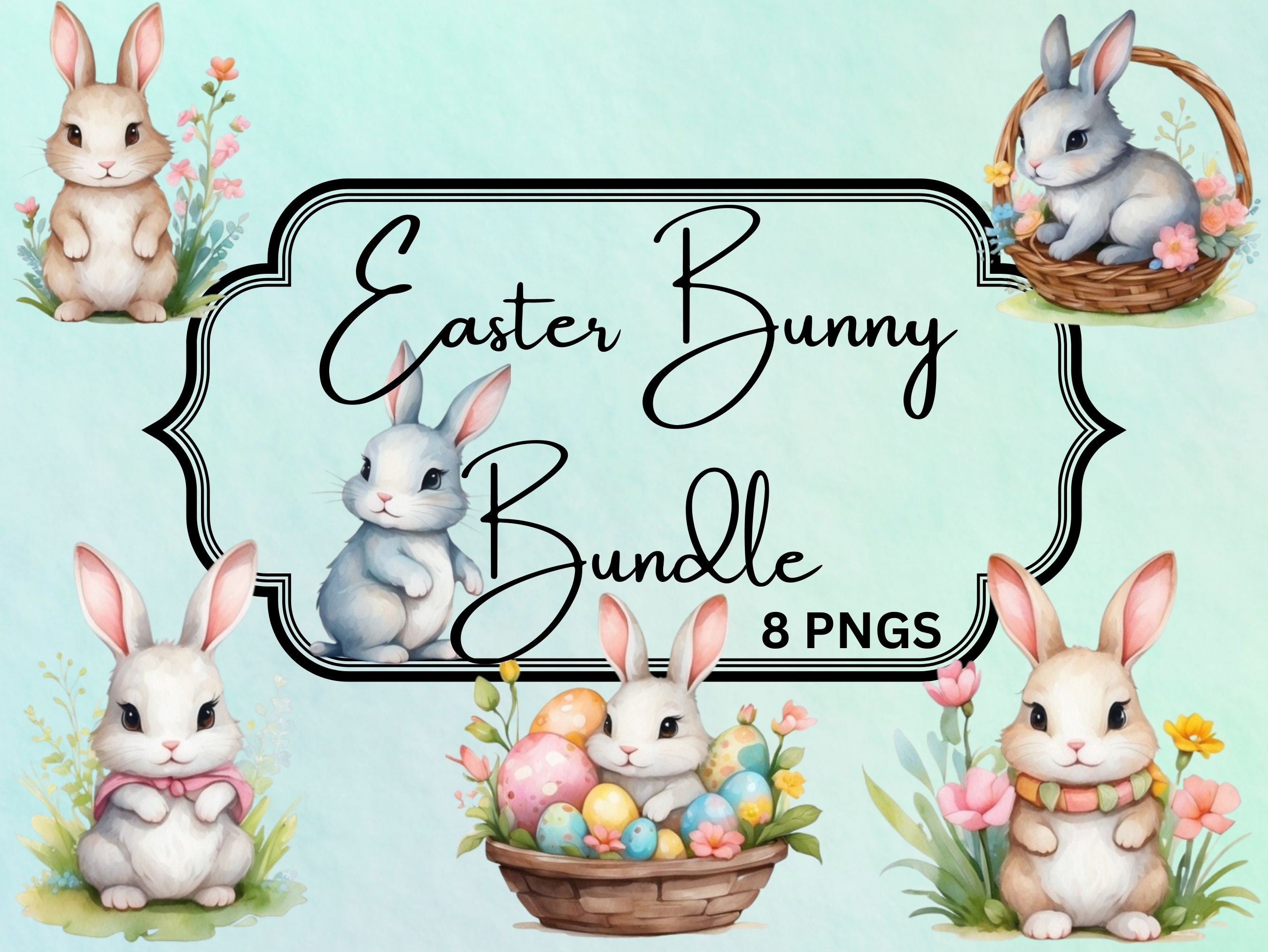 Easter Bunny Png Easter Bunny Clipart Easter Sublimations Watercolor ...