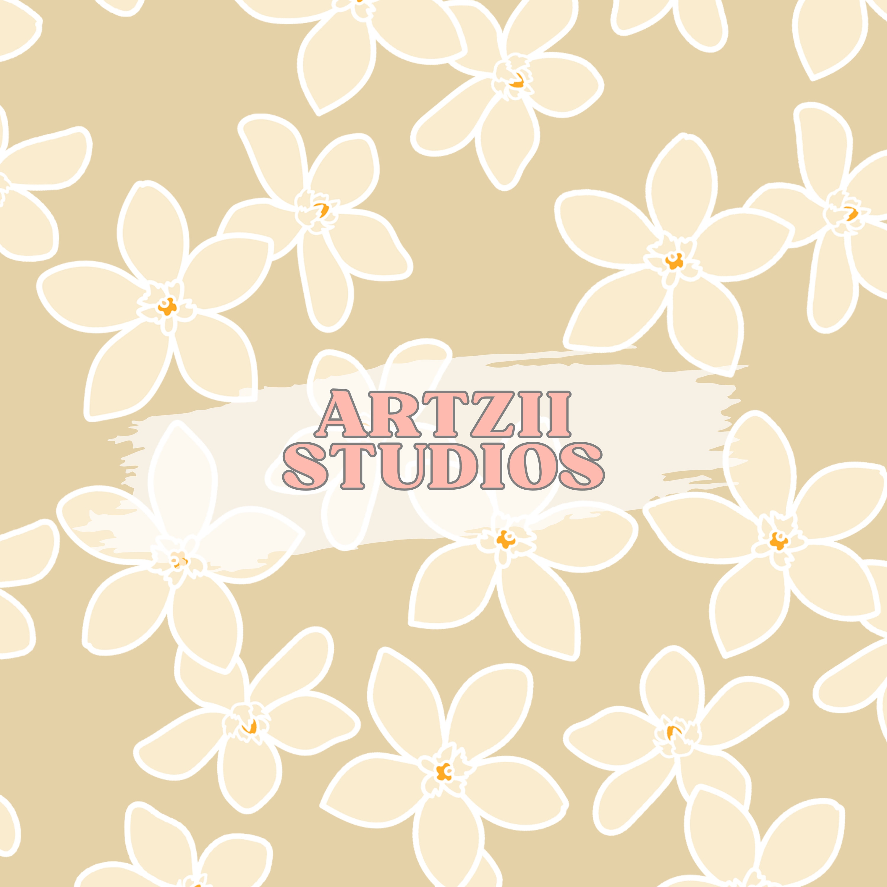 Pikake, 2 Tone Pikake Seamless Pattern, Retro Background, Printable ...