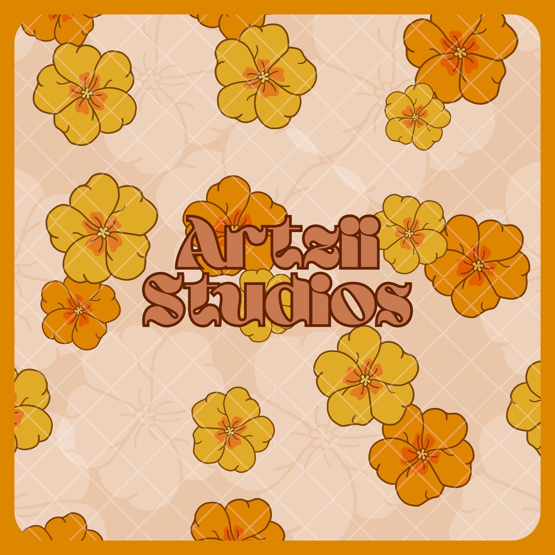 Ilima Flower, Ilima Flower Seamless Pattern, Retro Background ...