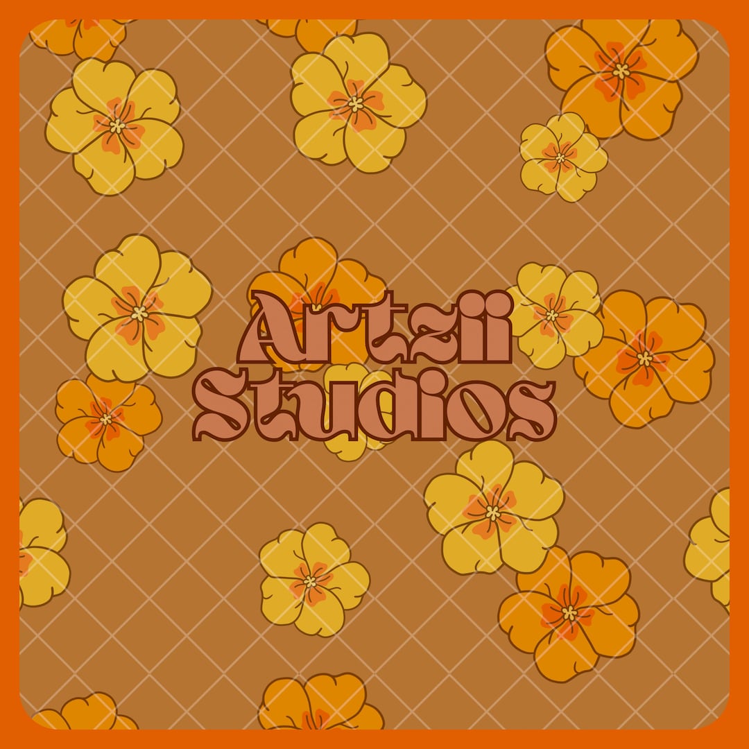 Ilima Flower, Ilima Flower Seamless Pattern, Retro Background ...