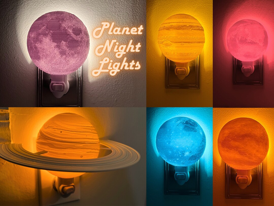 Cosmic Planet Night Light - Etsy