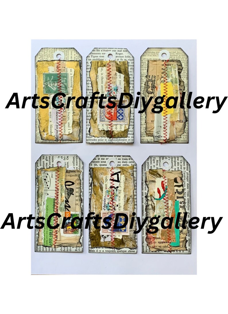 Gift Tags 48 Pc, Floral, French Script for Junk, Travel Journals ...