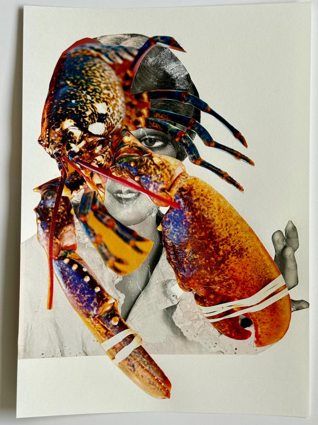 Original Surreal Collage | Handmade Analog Paper Art | Vintage Magazine ...