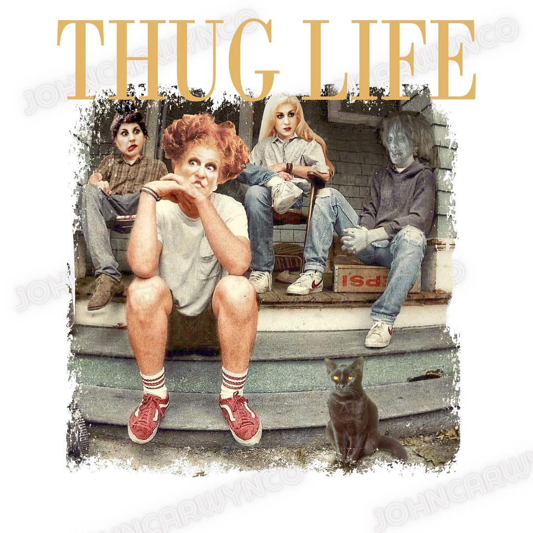 Funny Thug Life Hocus Pocus Png Download File, Sanderson Sisters Shirt ...