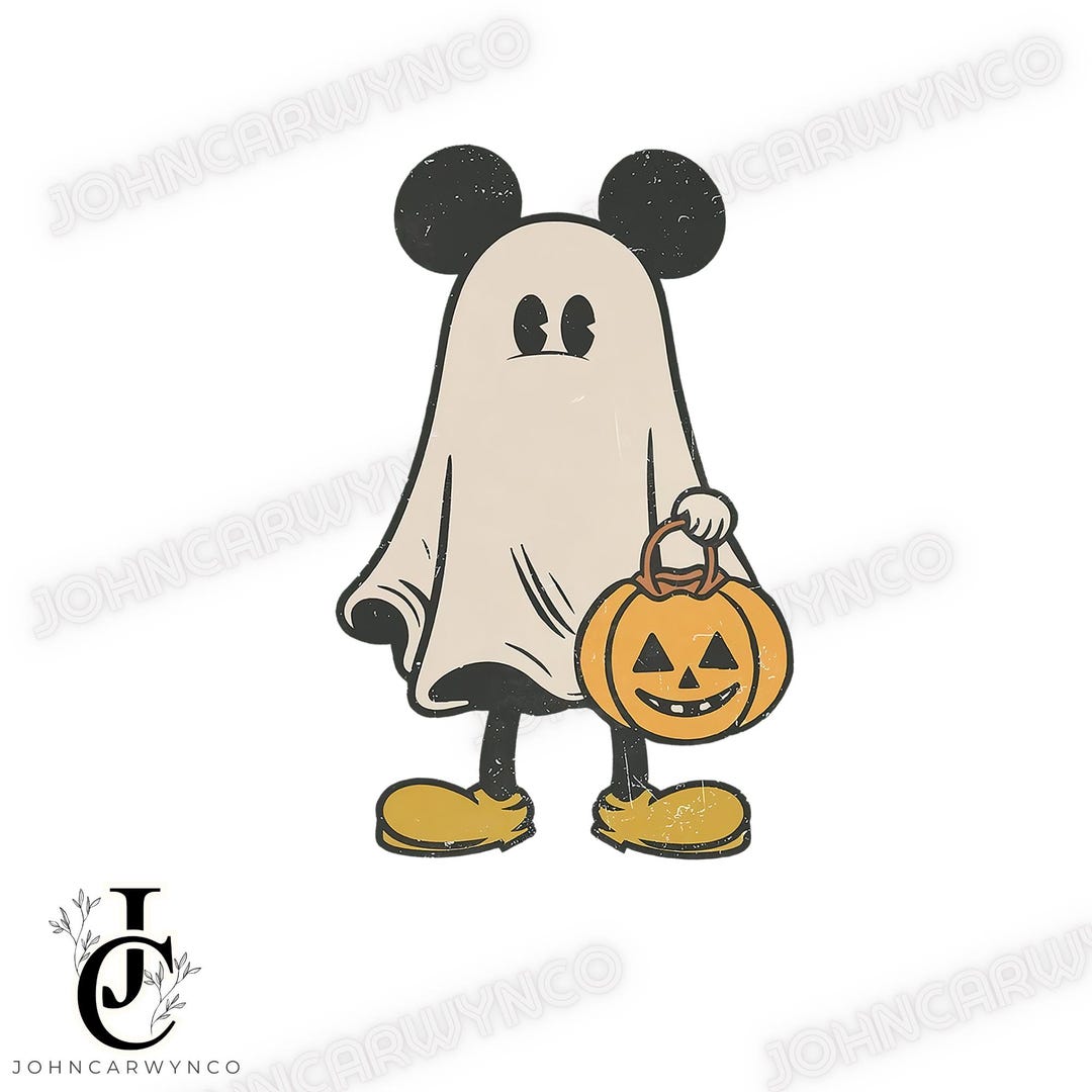 Mickey Ghost Halloween Png, Halloween Mouse Png, Cute Mouse Pumpkin ...