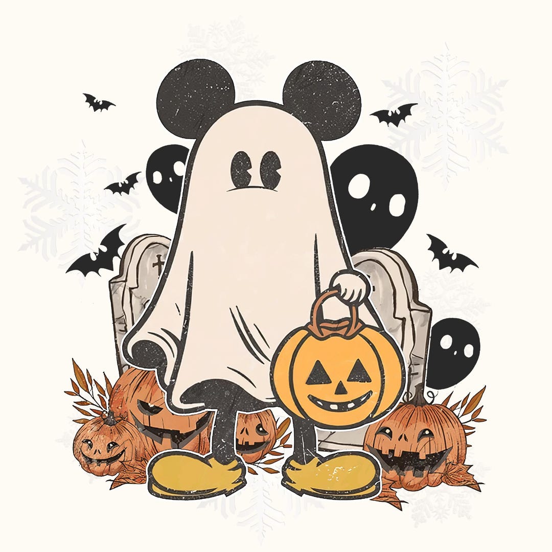 Disney Ghost Png, Mickey and Friends Characters Ghost Png, Matching ...